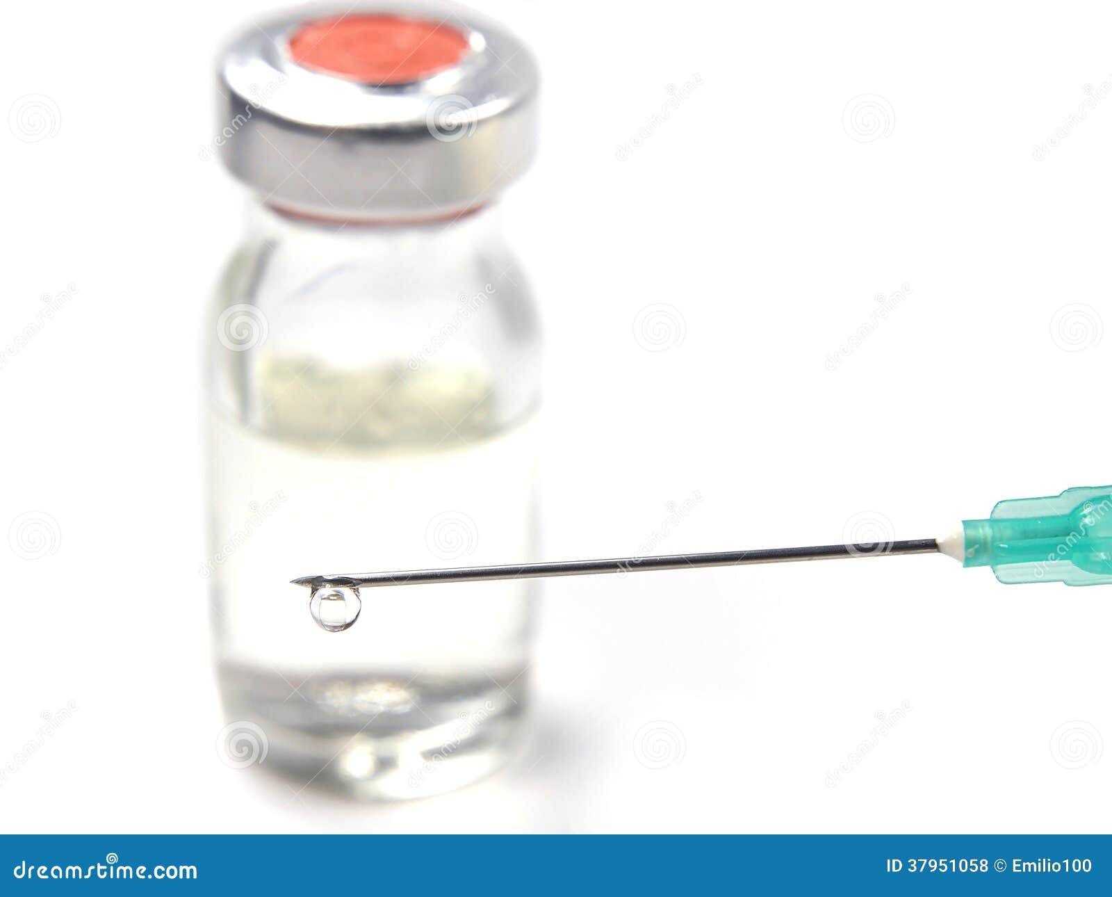 Drop from a syringe needle stock photo. Image of liquid - 37951058