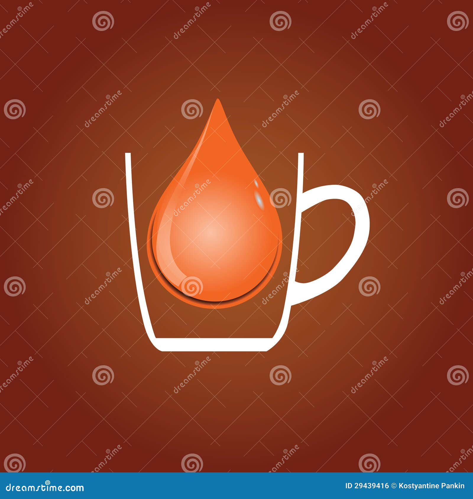 Drop of tea stock vector. Illustration of black, beverage - 29439416