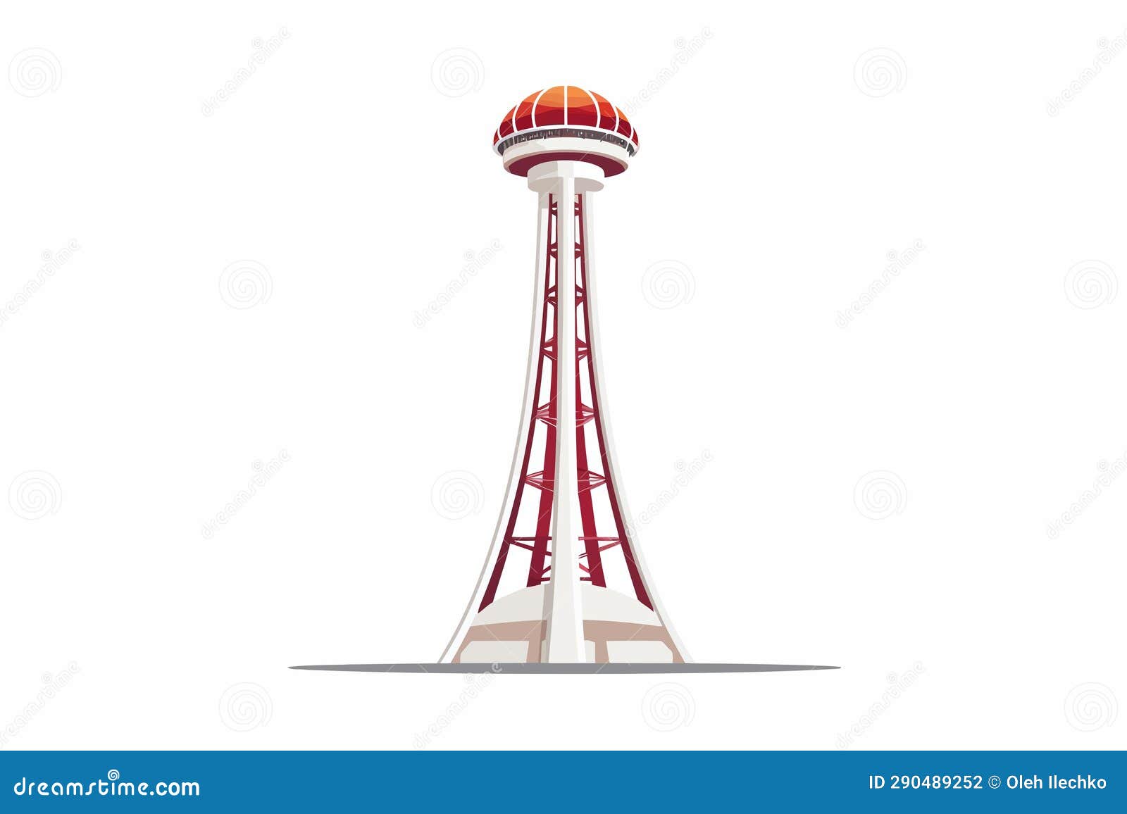 Drop Tower Amusement Ride Vector Flat Isolated Illustration Stock ...