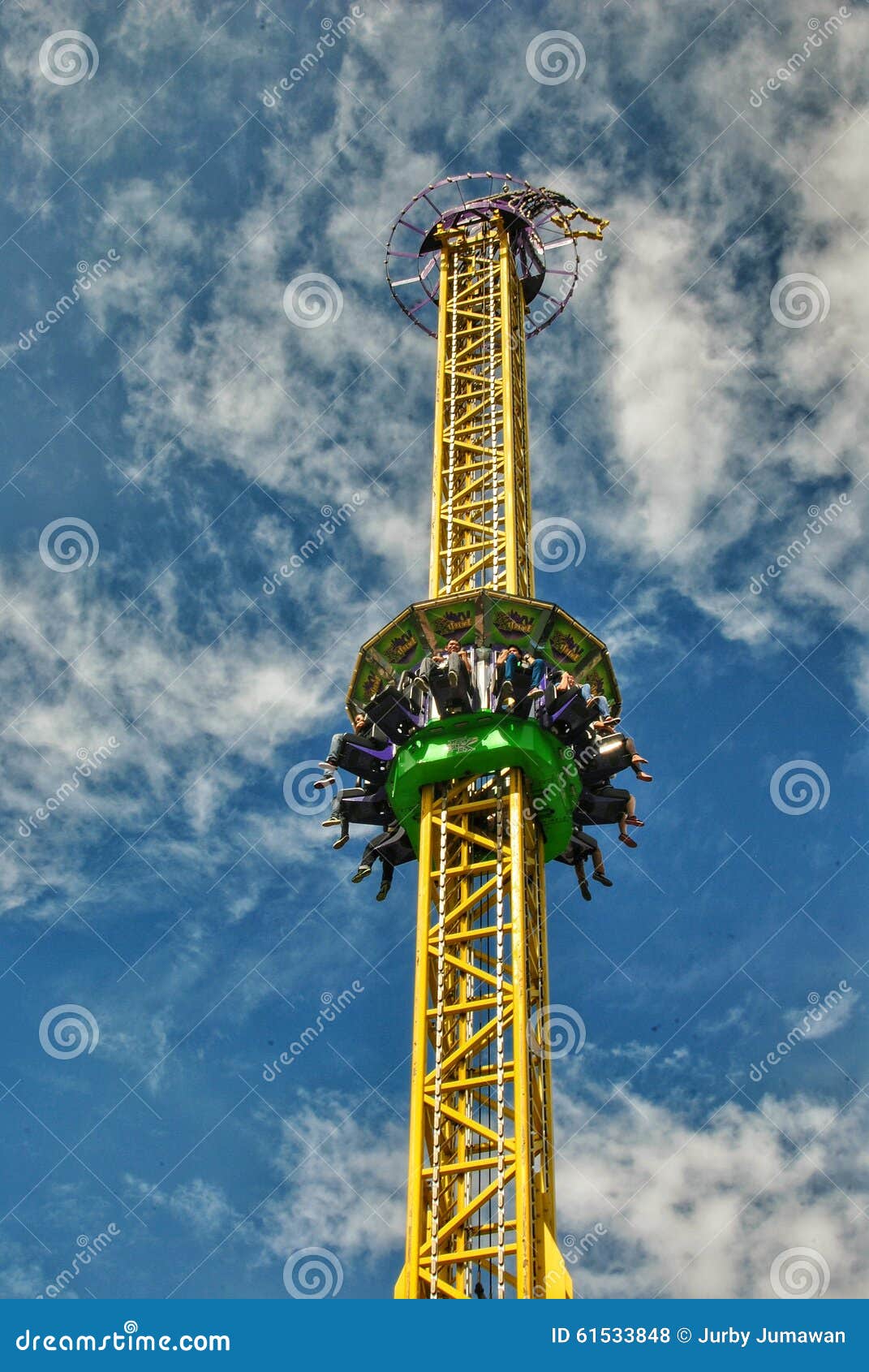 Drop Tower editorial stock photo. Image of tower, kingdom - 61533848