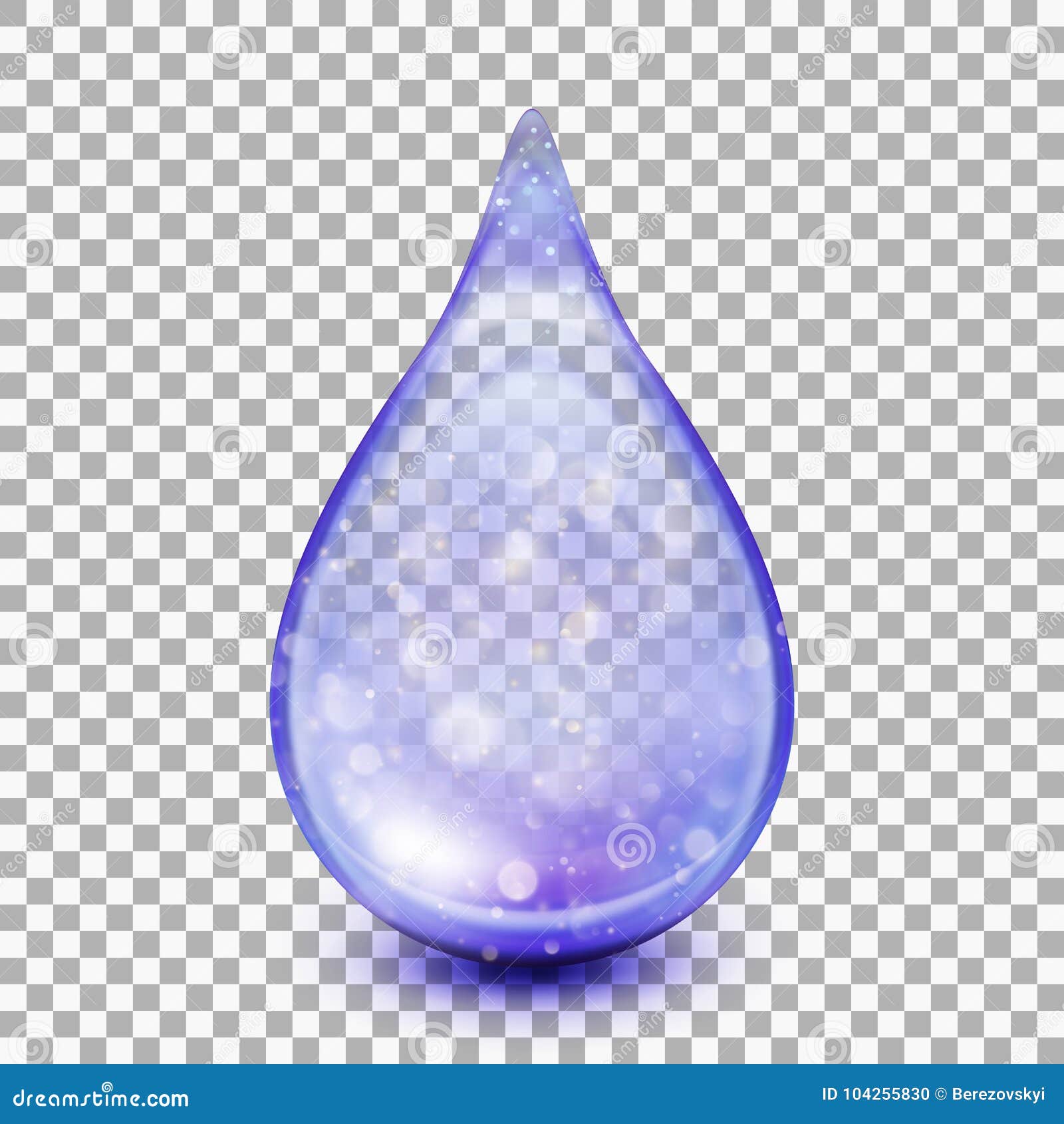 Drop on Transparent Background. EPS 10 Vector Stock Vector ...