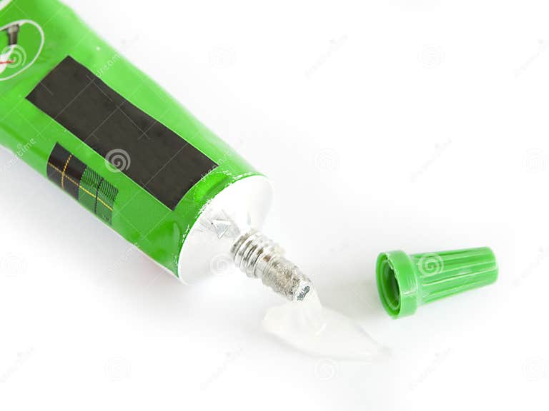 Tube of glue stock image. Image of flexible, dirty, depth - 29778153