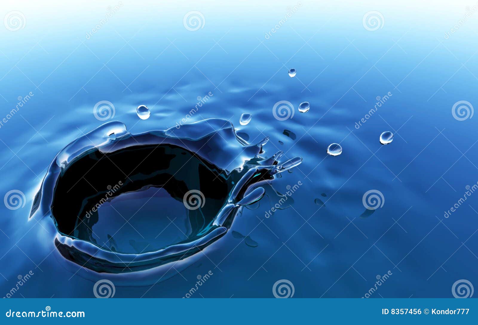 Drop in water stock photo. Image of colour, reflection - 8357456