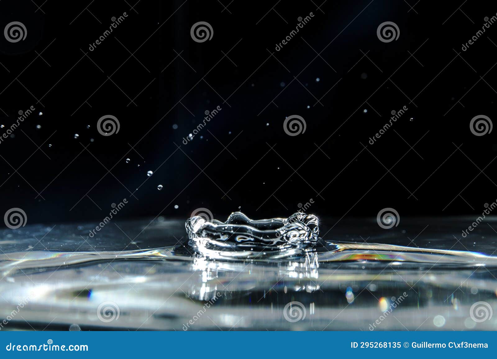 Drop of Water Breaking Its Shape when Falling Stock Image - Image of ...