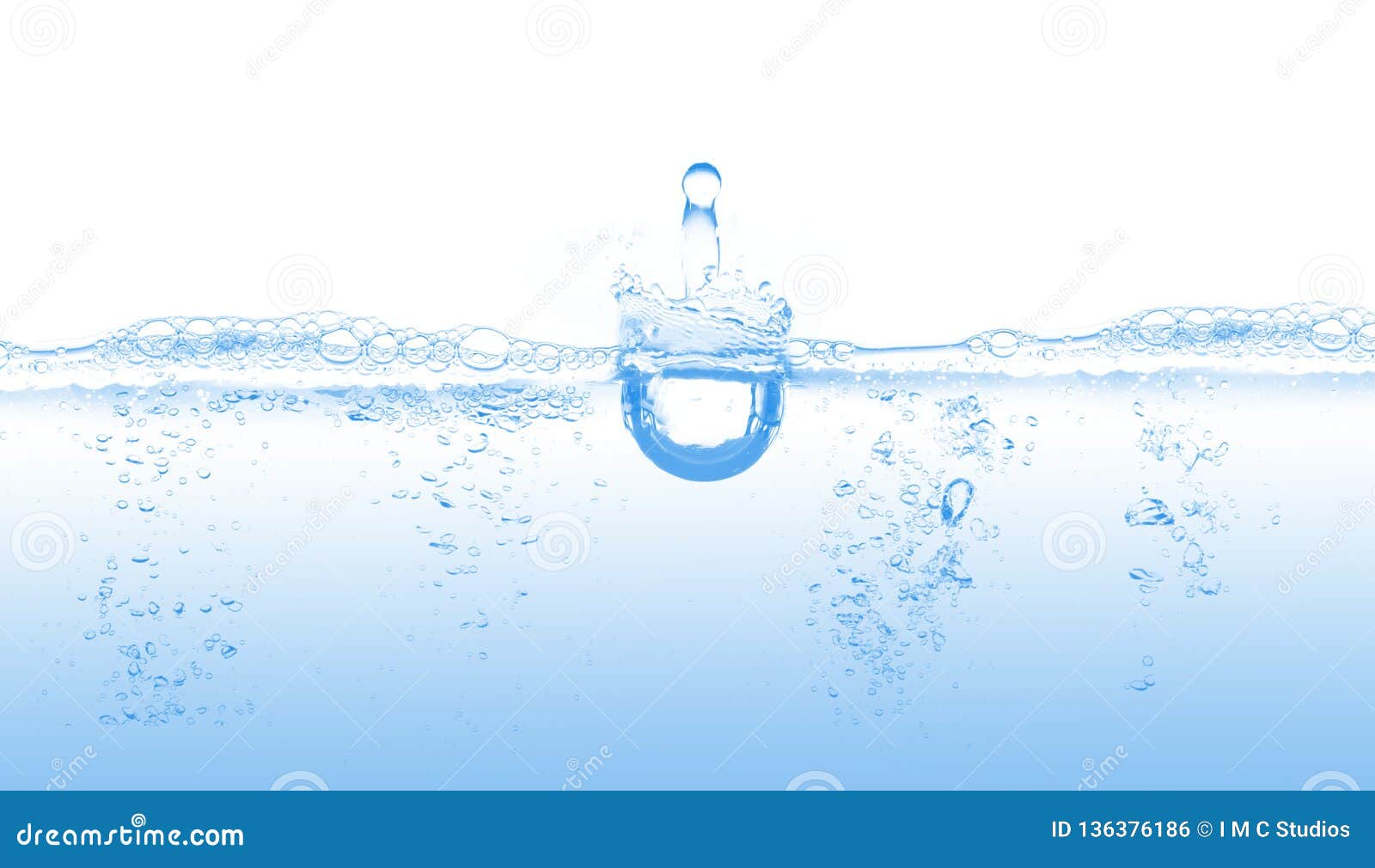Drop of water with bubbles stock photo. Image of like - 136376186