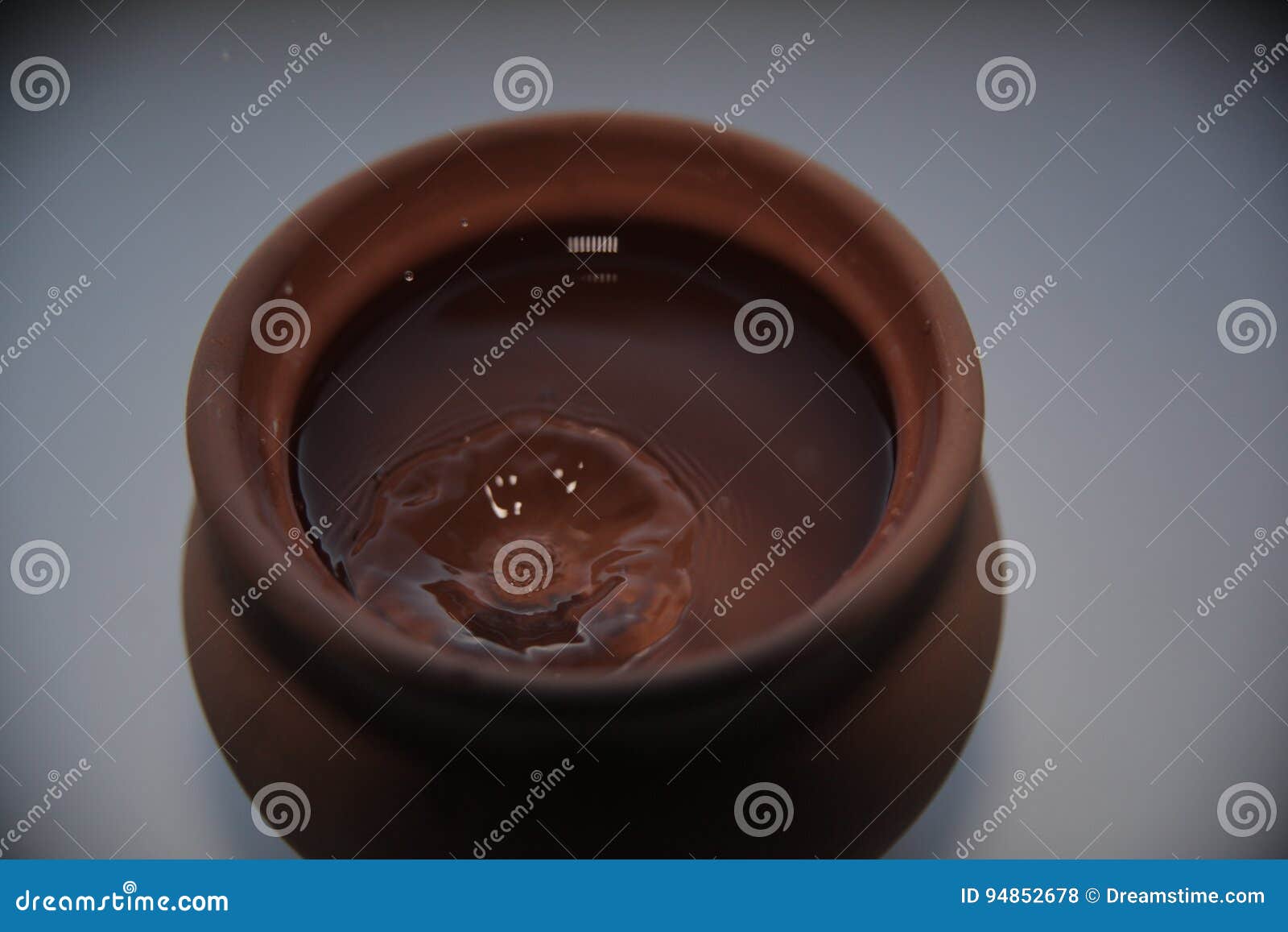 A Drop of Water in a Clay Pot Stock Photo - Image of motion, purity ...