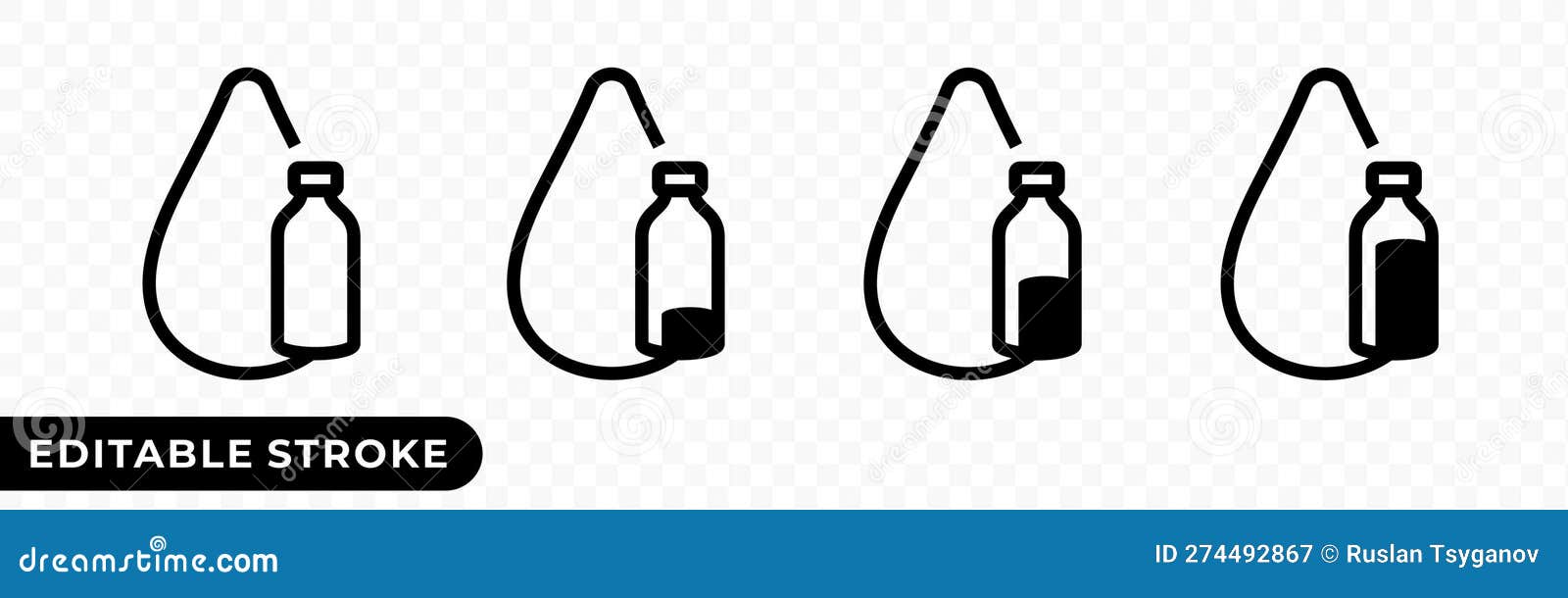 Drop of Water with an Empty, Full and almost Filled Plastic Bottle of ...