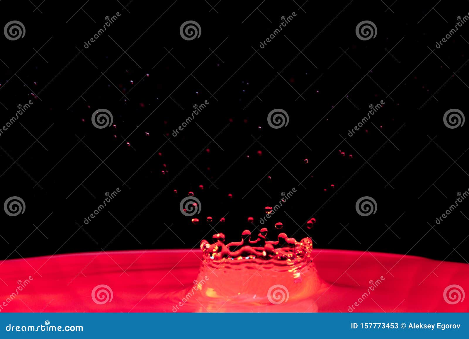 Drop of Water Falling Down in the Water Stock Image - Image of bright ...