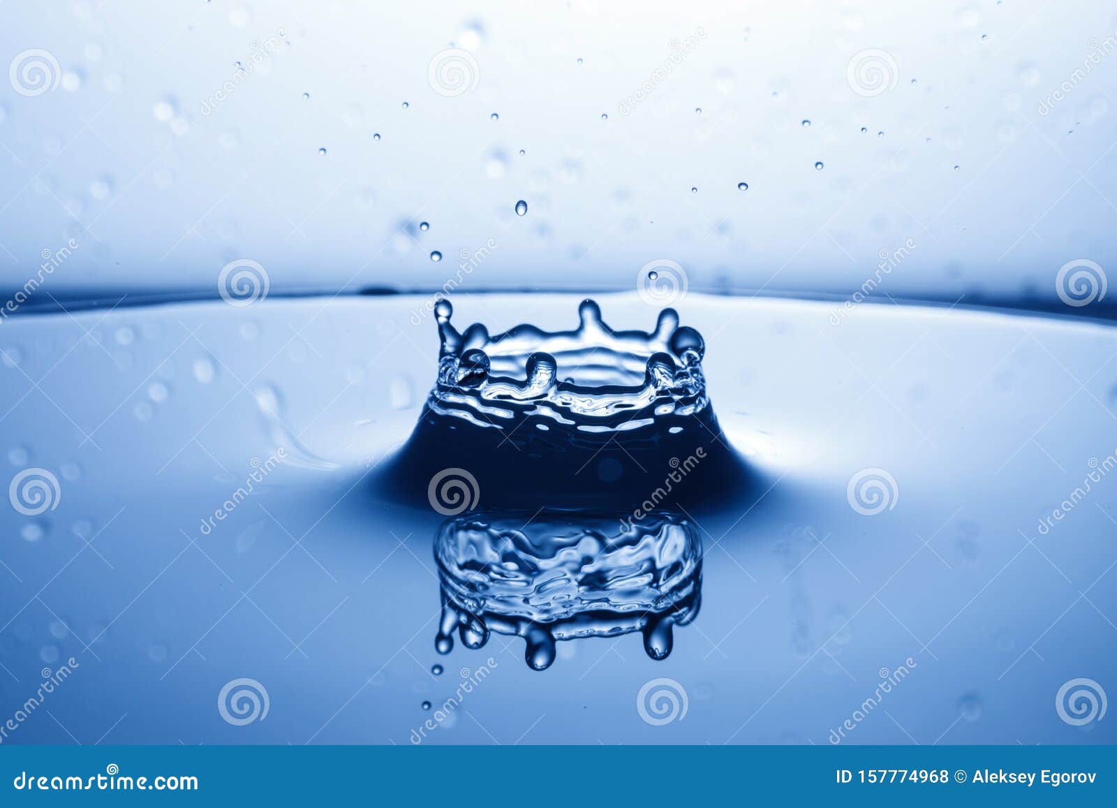 Drop of Water Falling Down in the Water Stock Photo - Image of motion ...