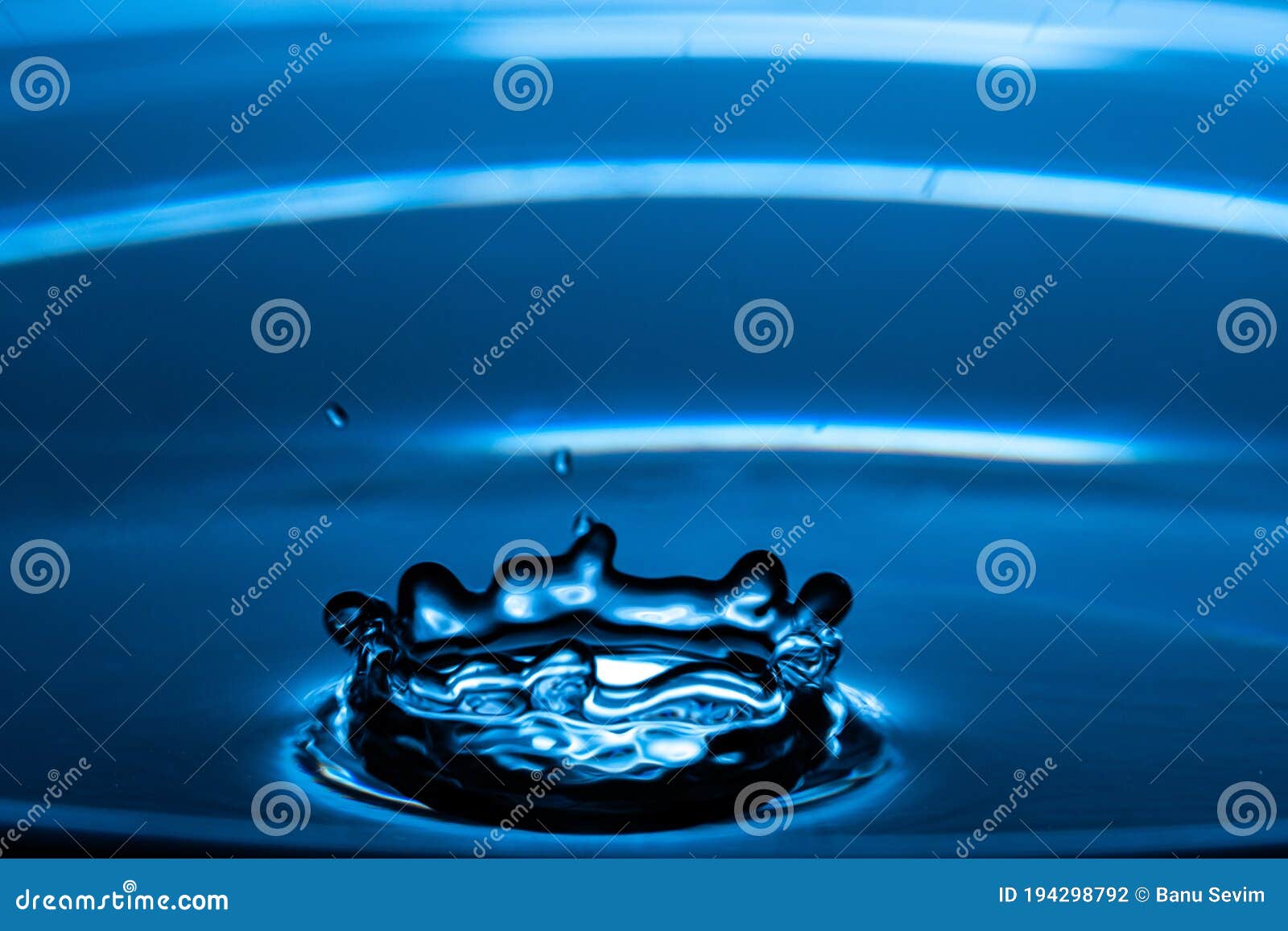 Drop of Water Falling into Still Water Stock Photo - Image of rain ...