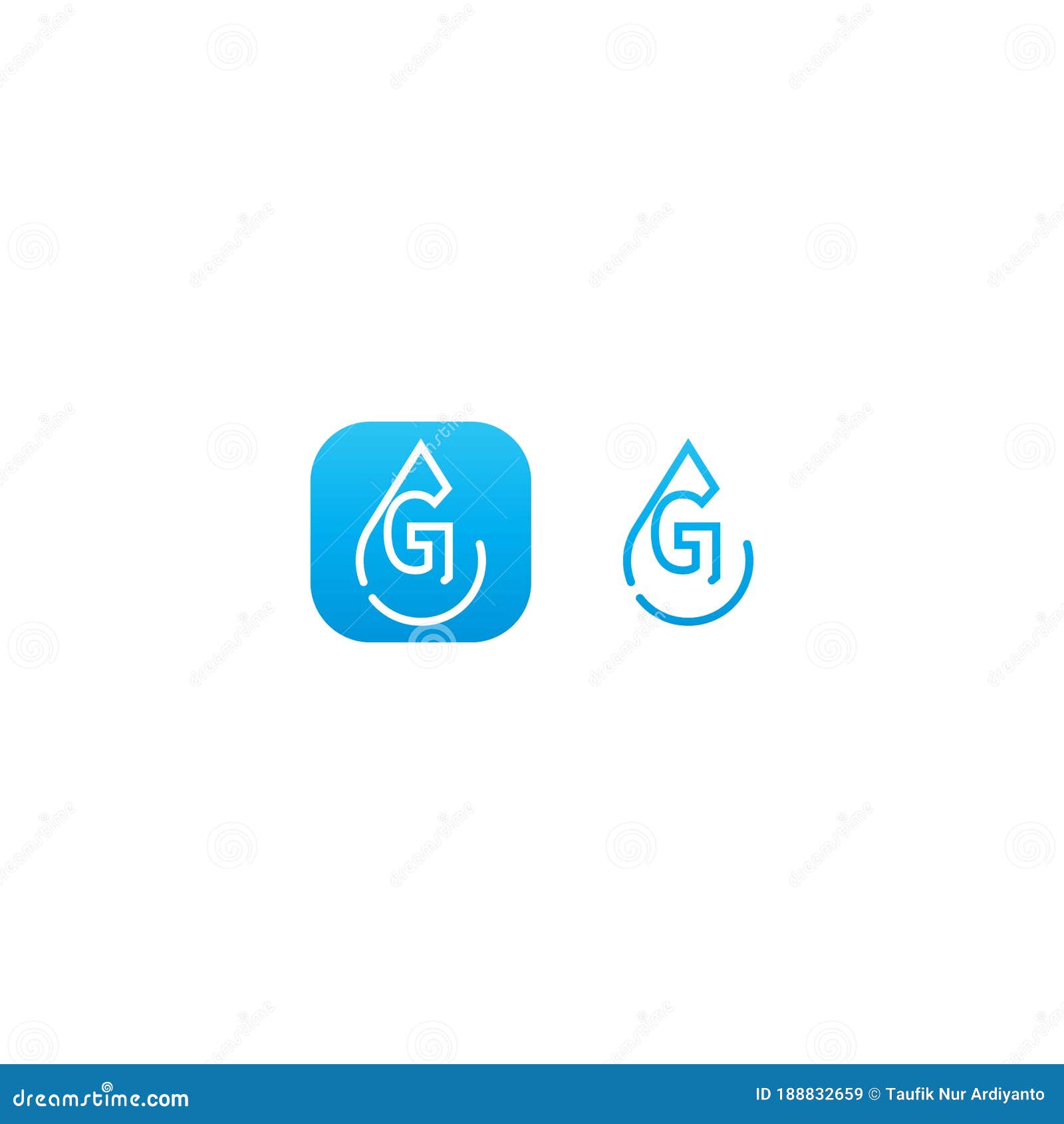 Drop Water G Logo Letter Design Concept Stock Vector - Illustration of ...