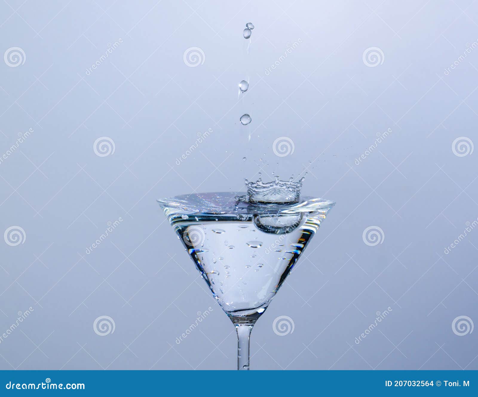 Drop of water on glass stock photo. Image of glass, drink - 207032564