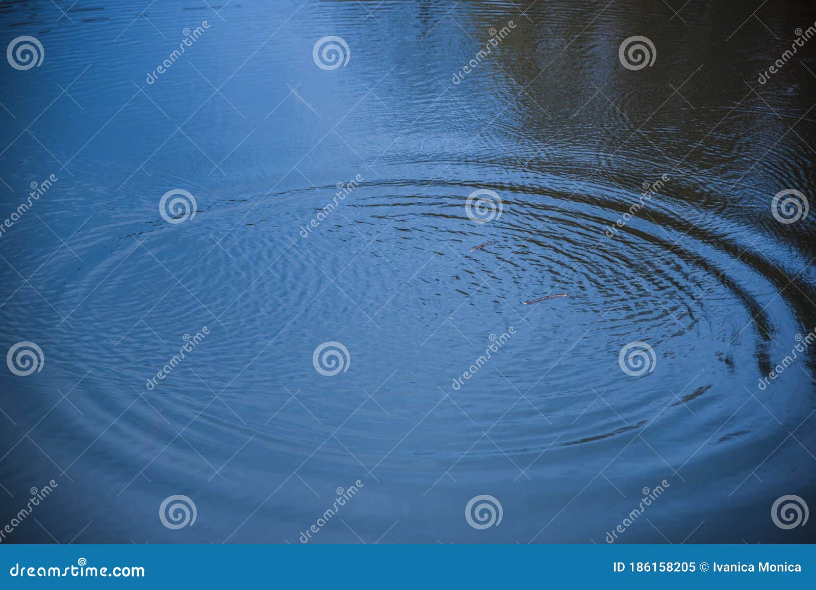 Drop of water in the lake stock image. Image of cityscape - 186158205