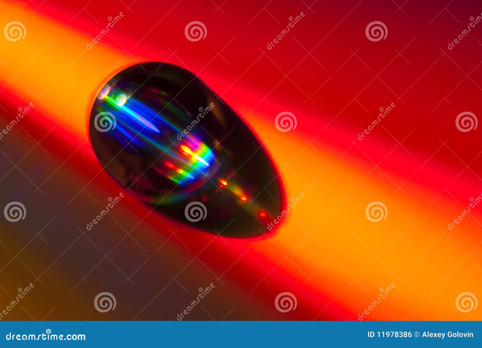 Drop of Water Lying on a CD Disc Stock Photo - Image of colorful, flash ...