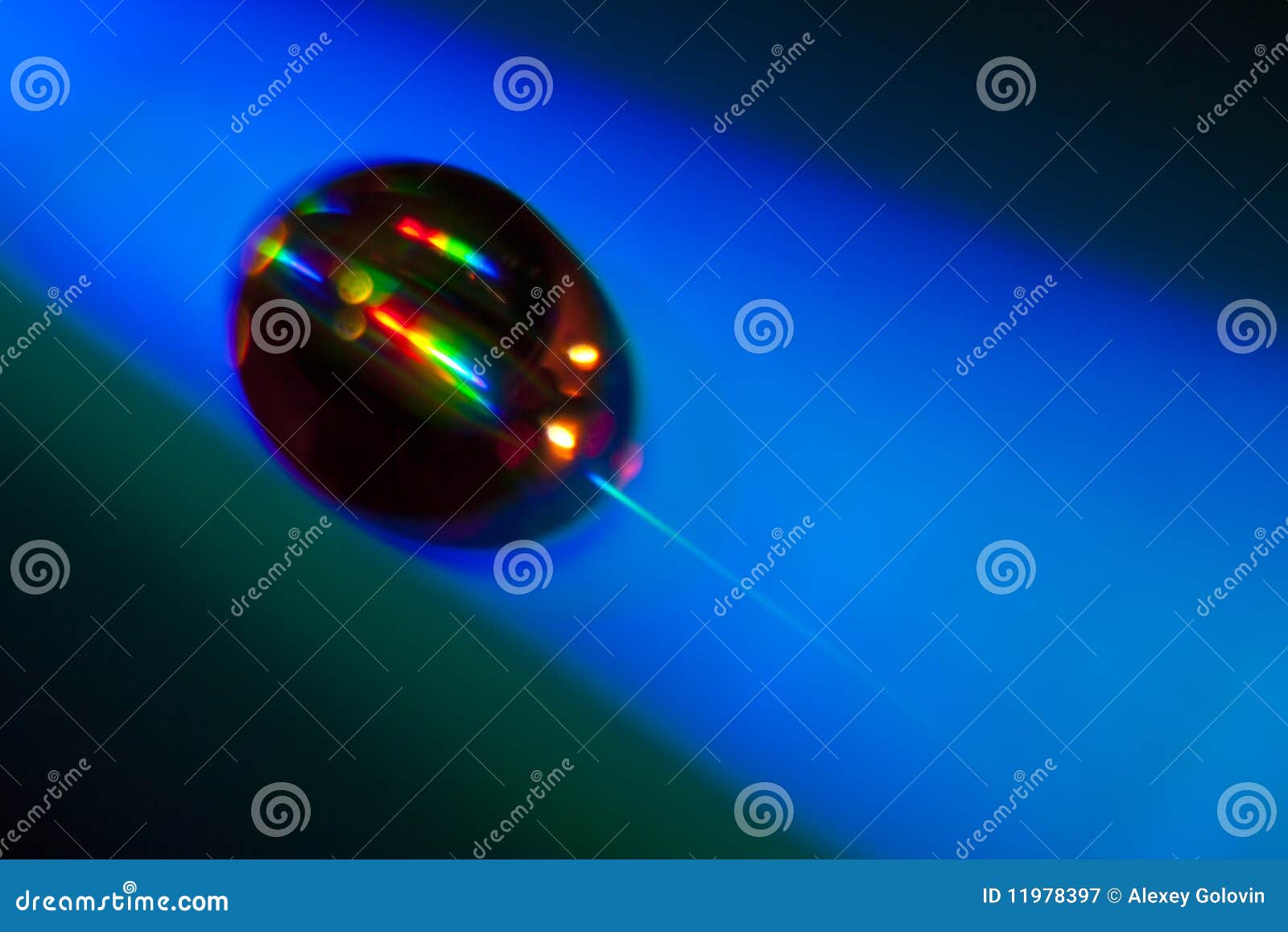 Drop of Water Lying on a CD Disc Stock Image - Image of colorful ...