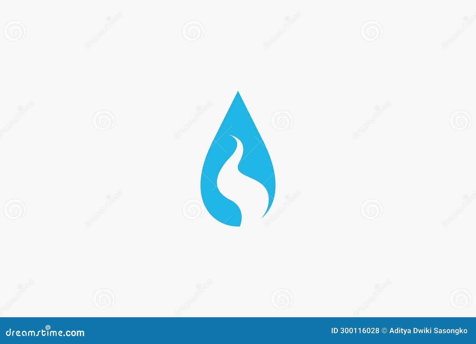 Drop Water and River Logo or Icon Stock Vector - Illustration of simple ...