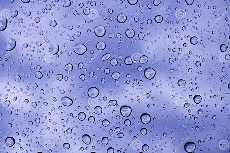 Drop Water on Sky Could Background Stock Image - Image of clean, close ...