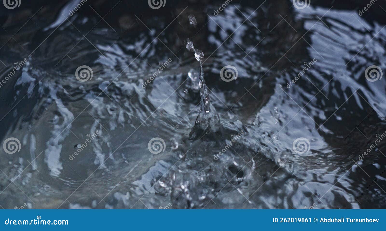 A Drop of Water is Splashing Stock Image - Image of clean, isolated ...