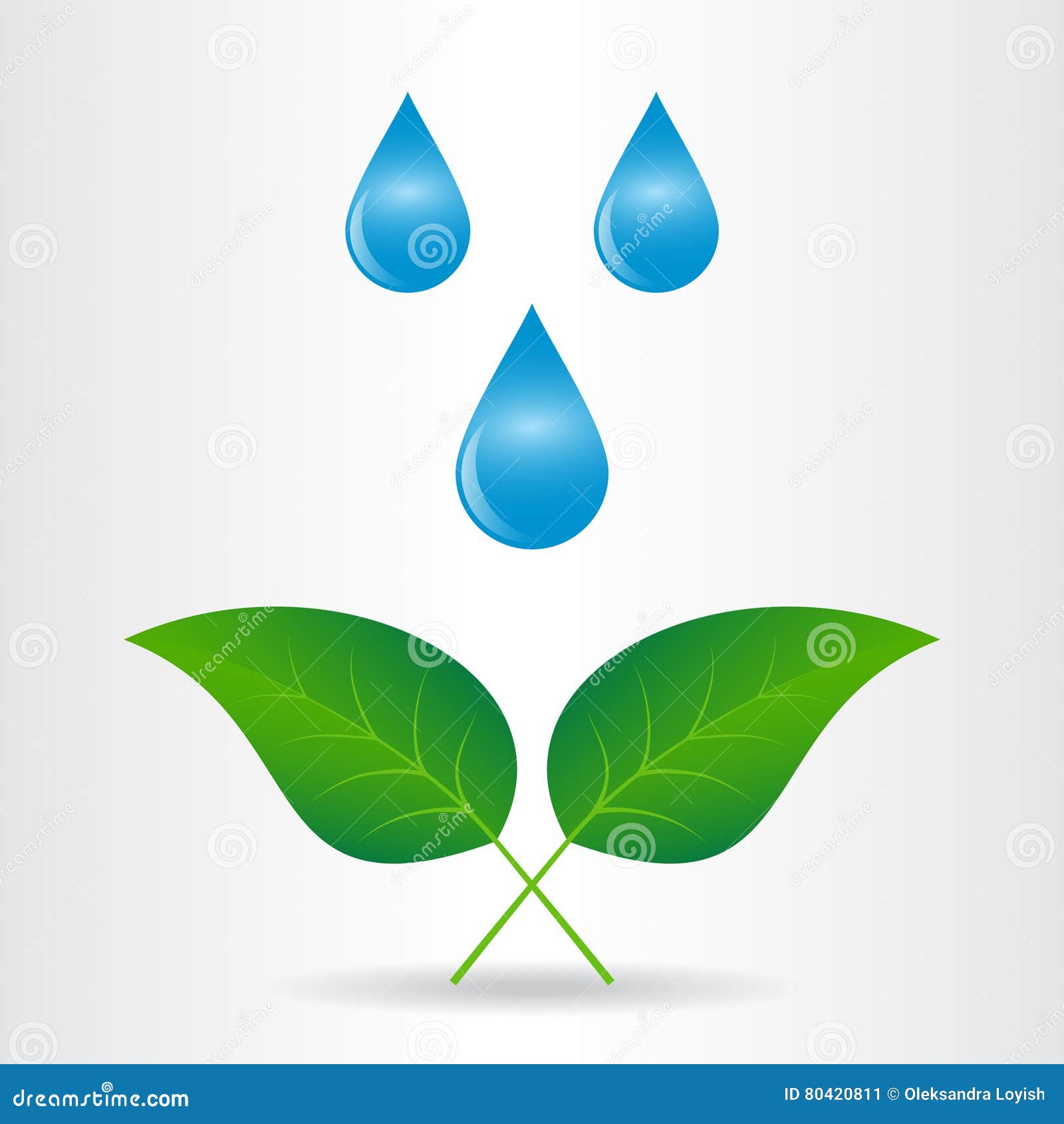 Drop of water with sprout. stock vector. Illustration of agriculture ...