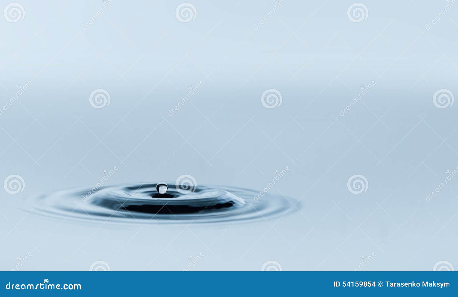 Drop on Water Surface Close Up Stock Photo - Image of cold, liquid ...