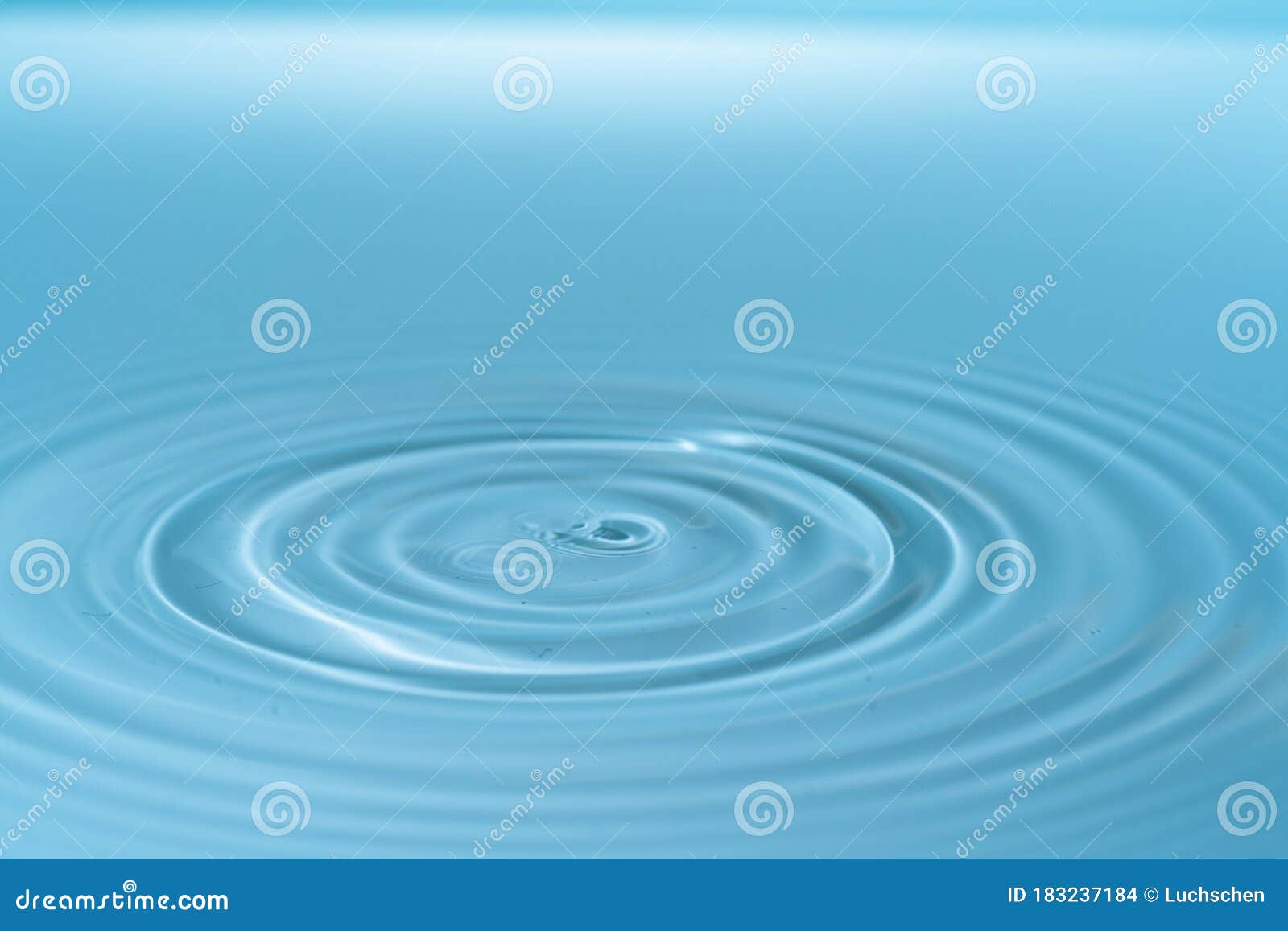 Drop of Water Drop To the Surface. Waves on the Surface of the Water ...