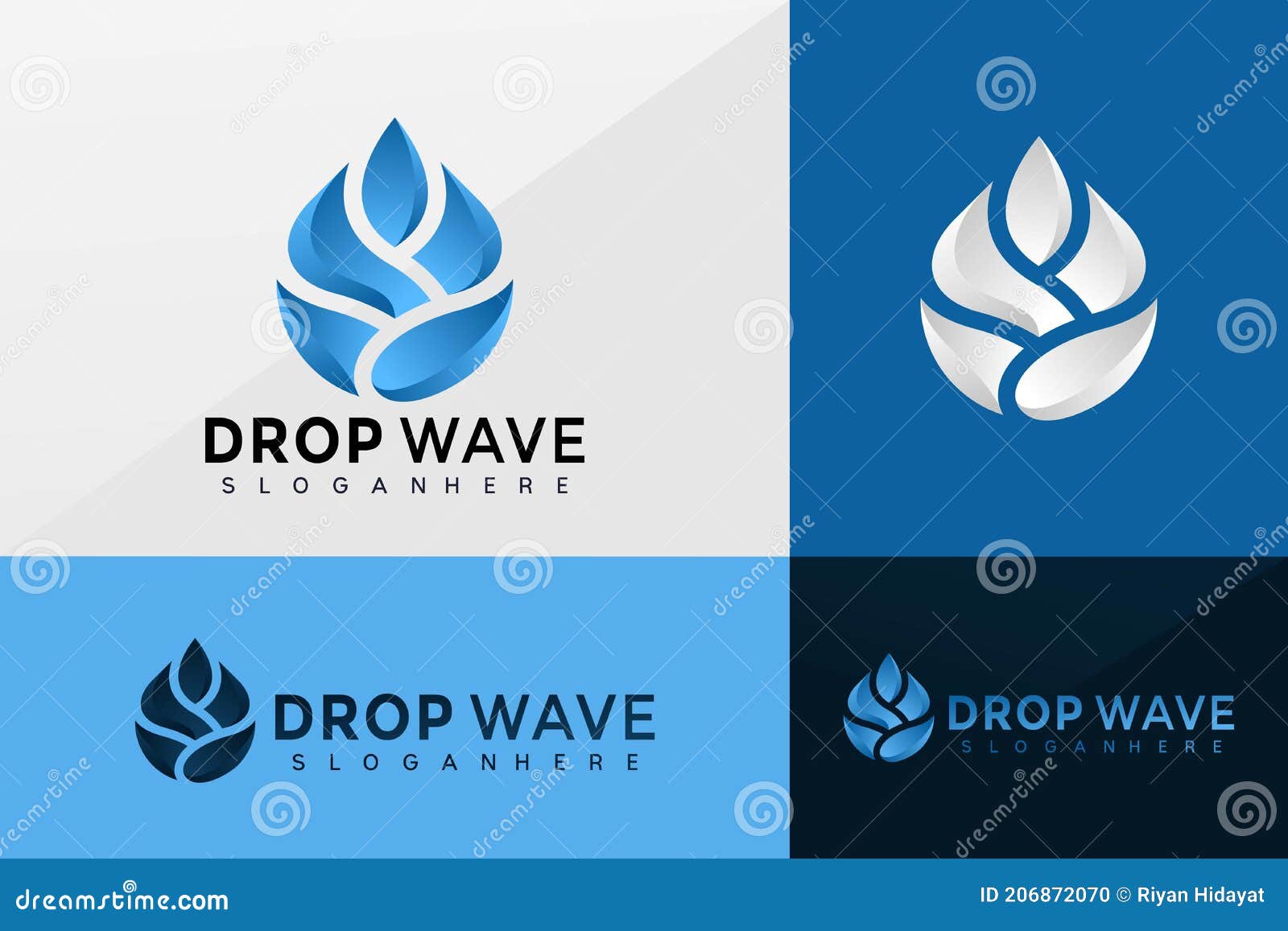 Drop Wave Logo Vector, Water Drop Logos Design, Modern Logo, Logo Designs Vector Illustration ...