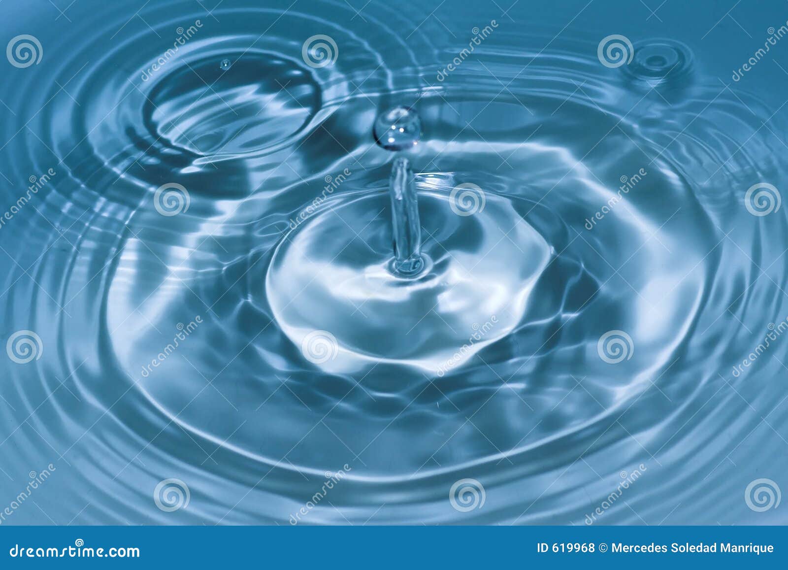 Drop and waves, light blue stock photo. Image of drip, concept - 619968