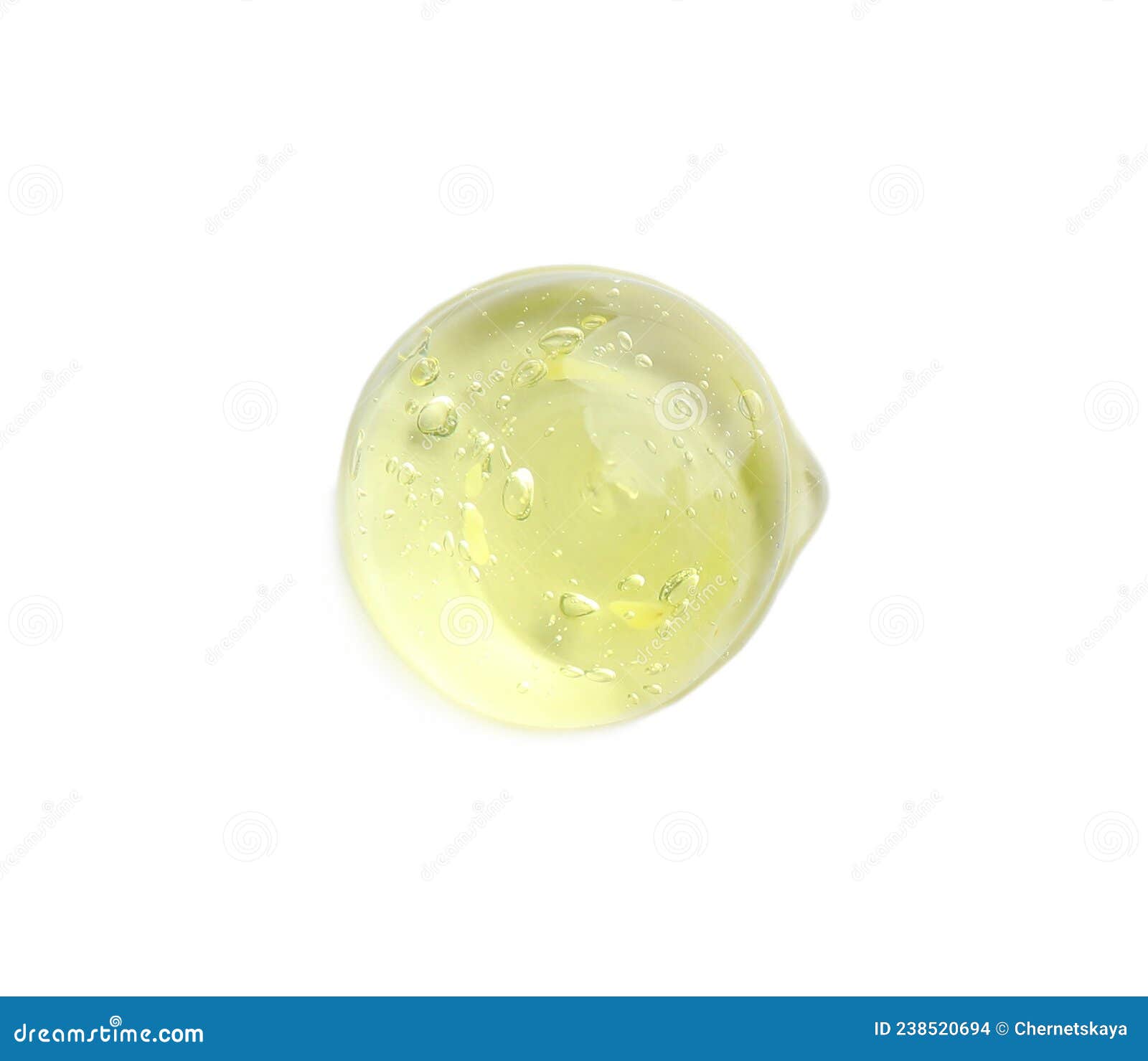 Drop of Yellow Ointment on White Background, Top View Stock Photo ...