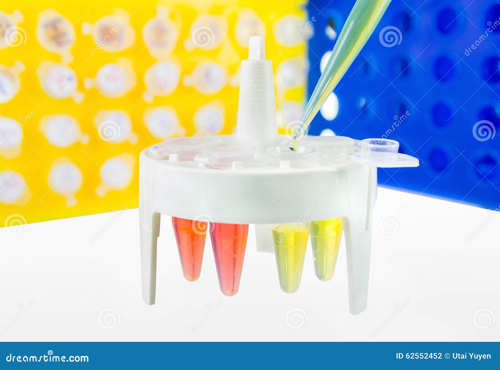 Drop Yellow Solution in Micro Tube Test Stock Photo - Image of pipette ...