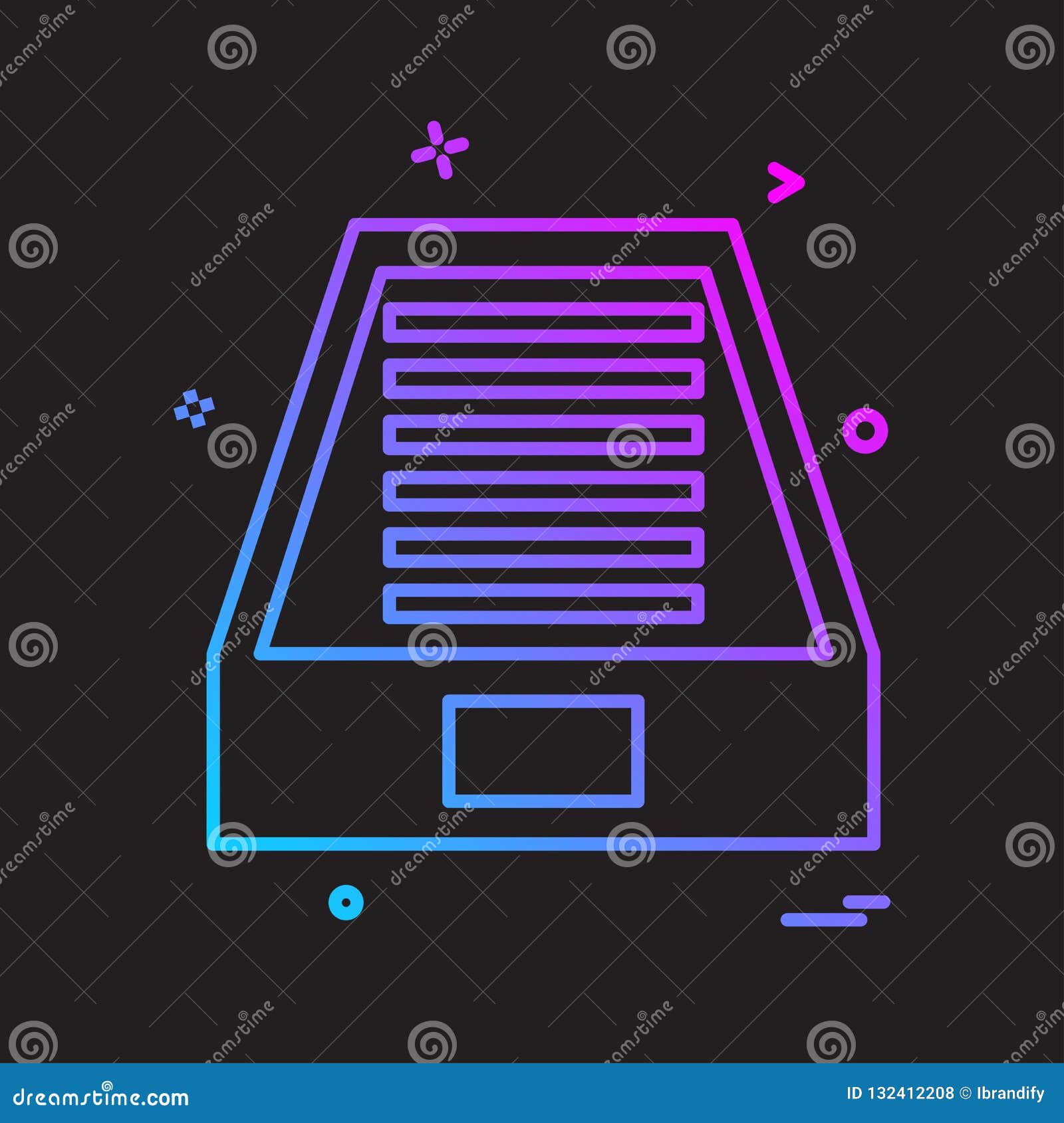 Dropbox icon design vector stock vector. Illustration of connection ...