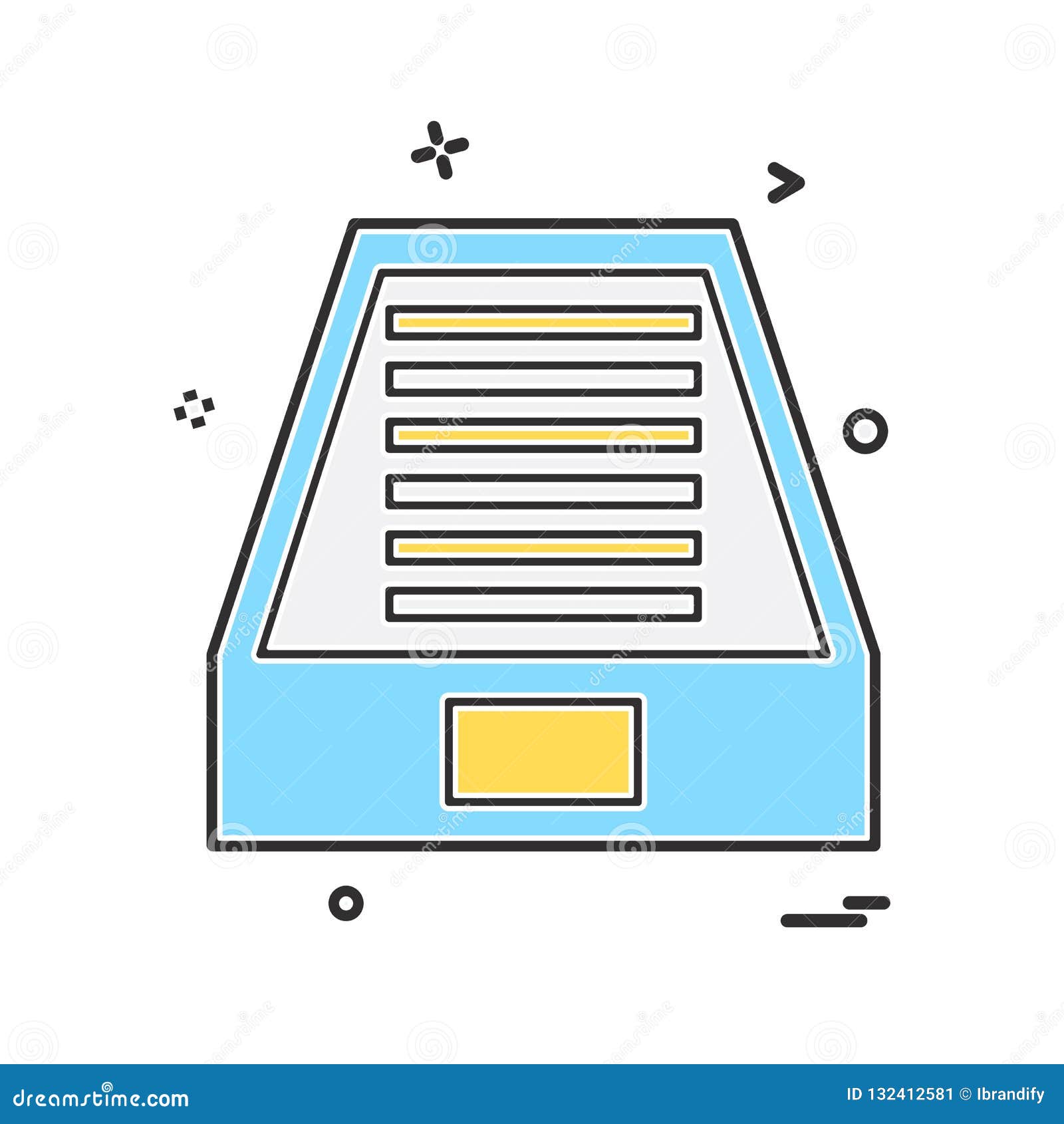 Dropbox icon design vector stock vector. Illustration of sign - 132412581