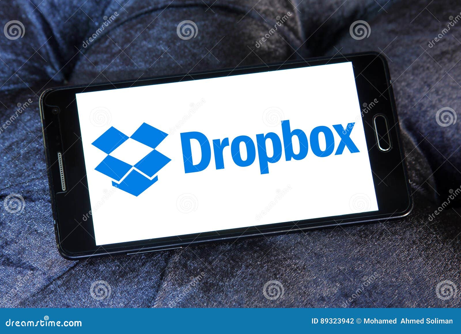 Dropbox logo editorial photography. Image of storage - 89323942