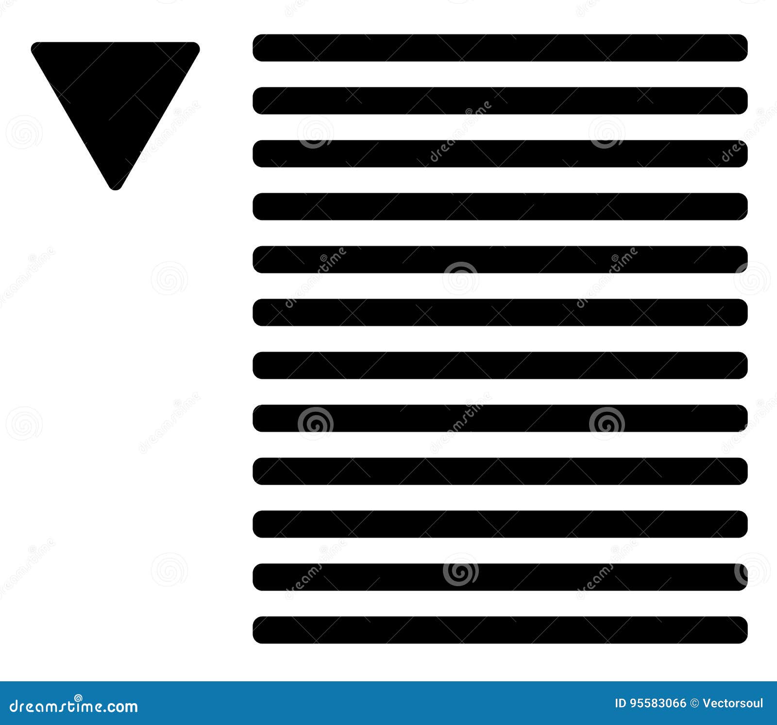 Vector Dropdown With Arrow | CartoonDealer.com #8886884