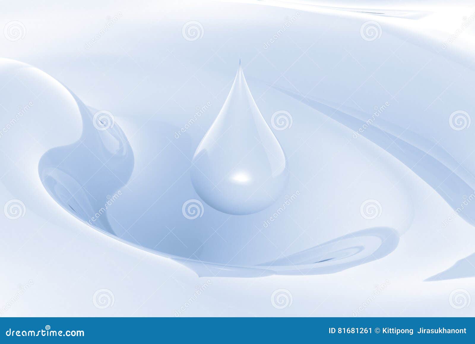 Droplet of blue milk stock illustration. Illustration of splashing ...