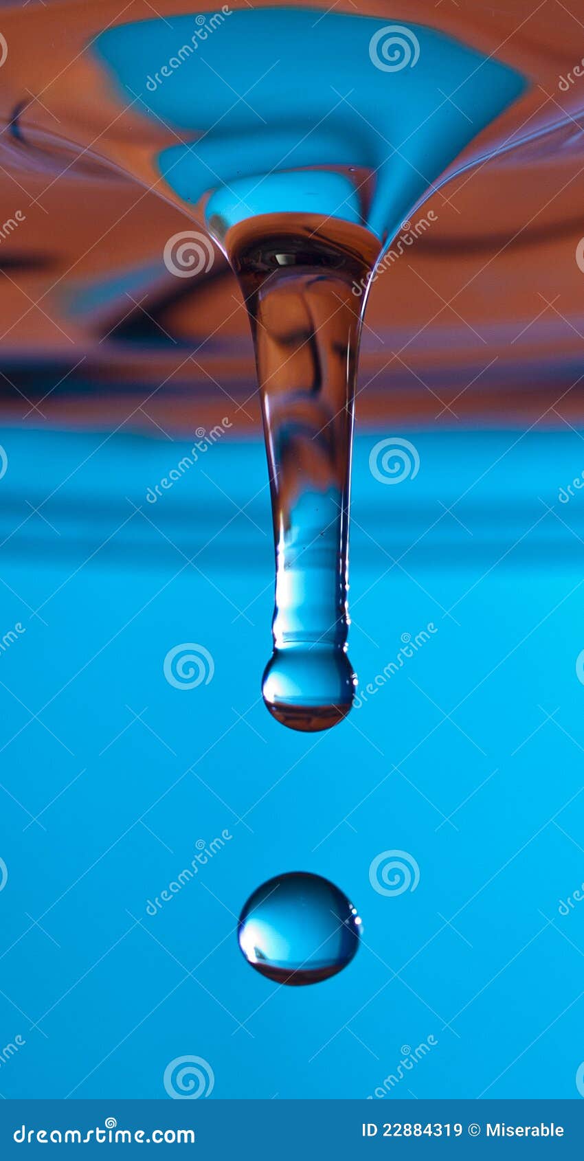 Droplet falling stock image. Image of small, crystal - 22884319