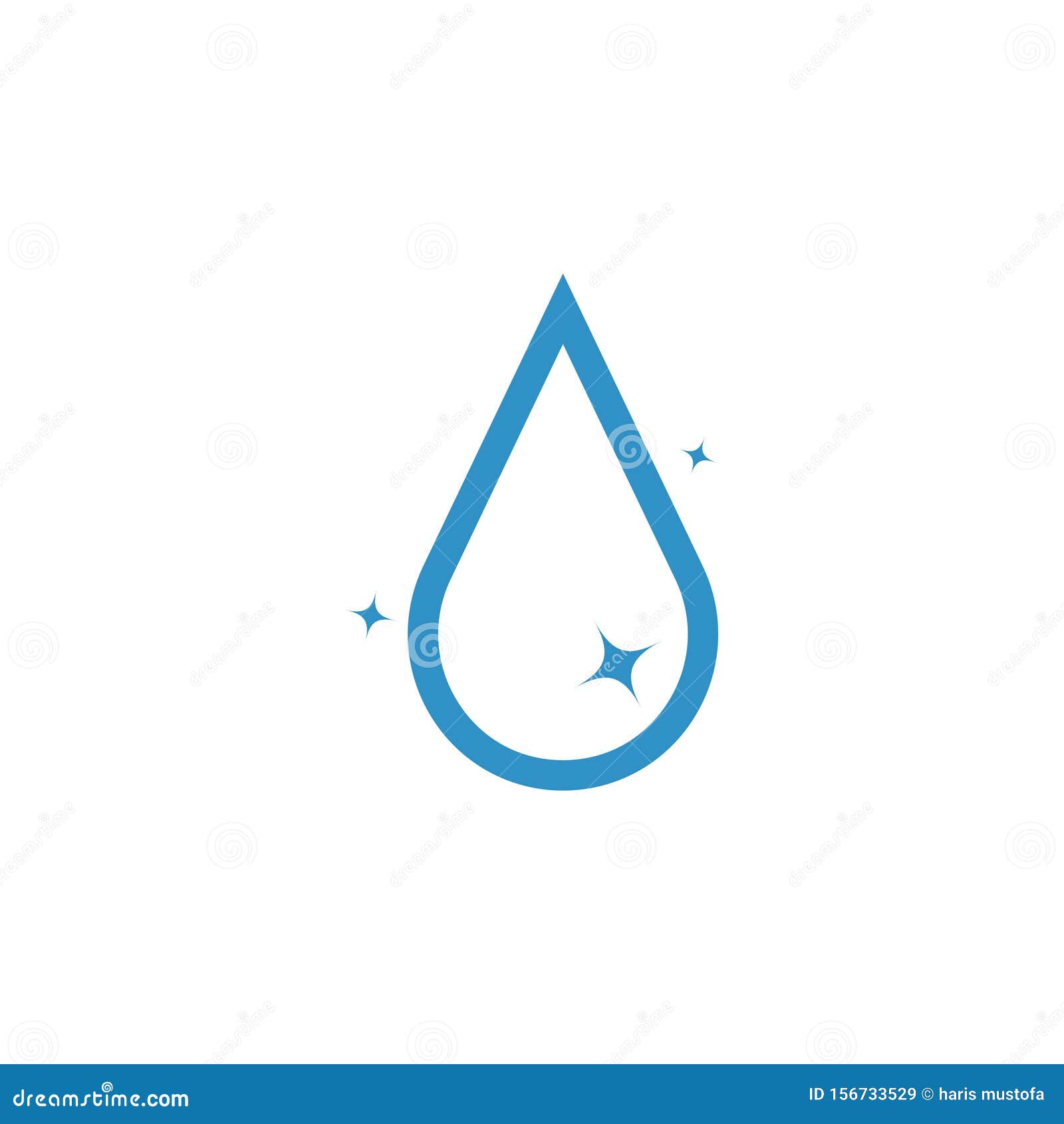 Droplet Graphic Design Template Vector Isolated Illustration Stock ...