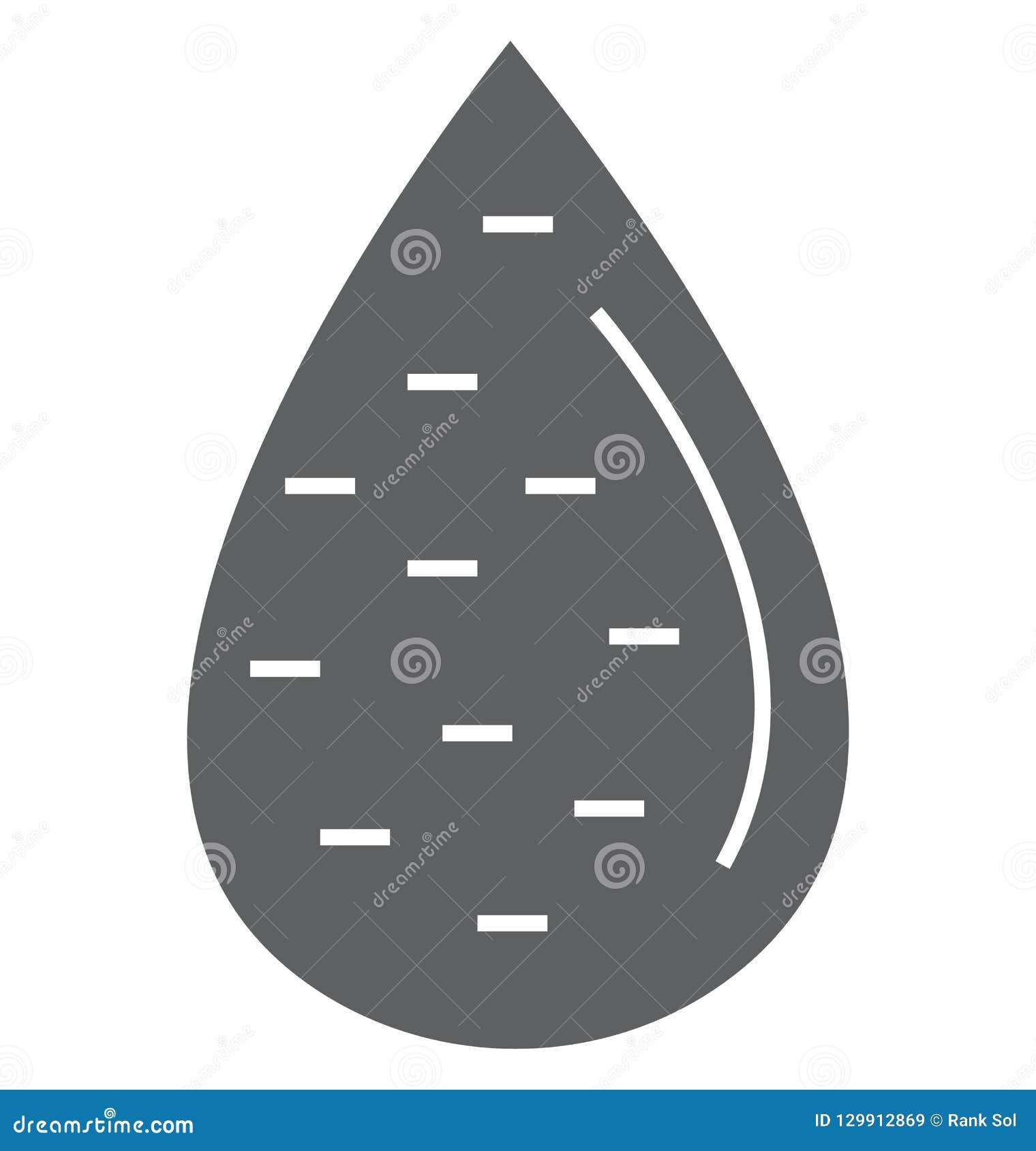 Droplet Isolated Vector Icon that Can Be Easily Modified or Edit Stock ...