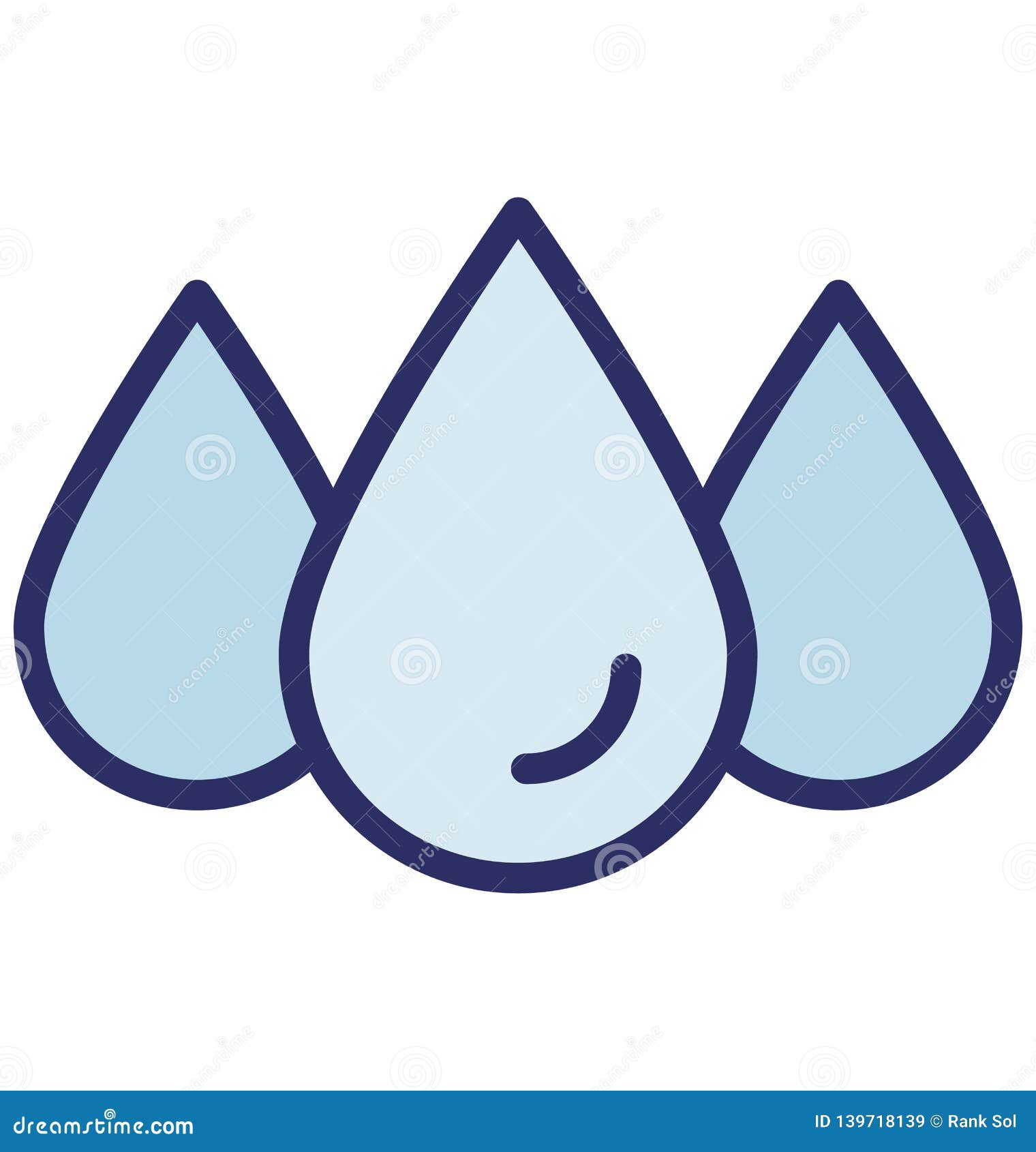 Droplet Vector Icon Which Can Easily Modified or Edit Stock Vector ...