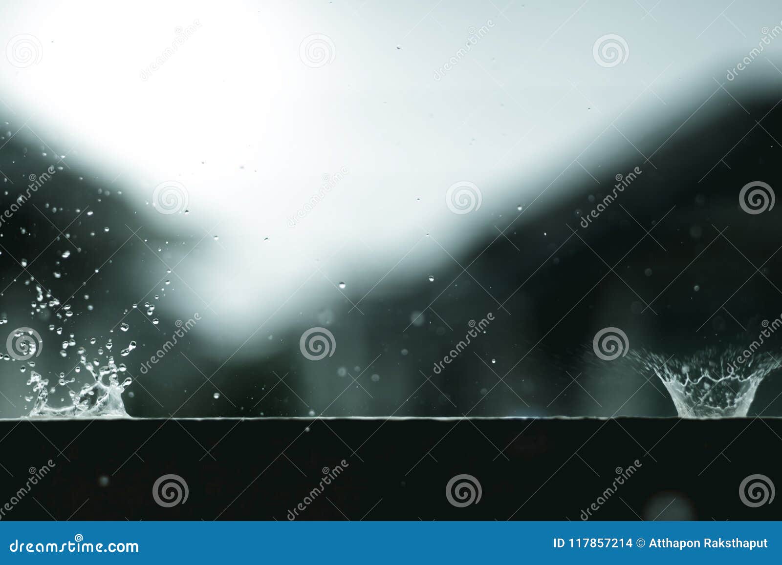 Droplet Water Shape Splash of Rain Stock Photo - Image of straggle ...