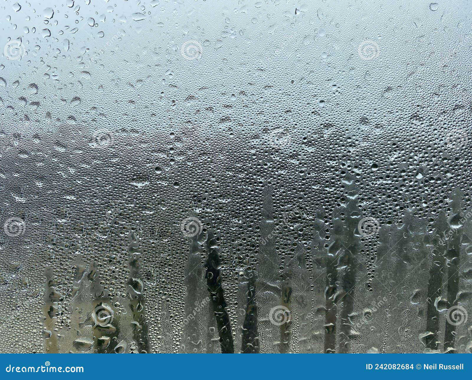 Droplets of Condensation on a Window Stock Photo - Image of window ...