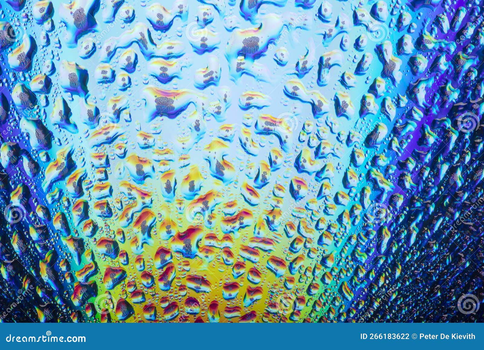 Droplets on a Glass Surface Stock Photo - Image of flowing, bubble ...