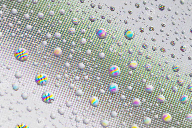 Droplets on screen stock photo. Image of reflaction, bubbles - 35401912