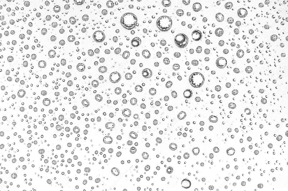 Droplets on screen stock photo. Image of bubble, circles - 47508362