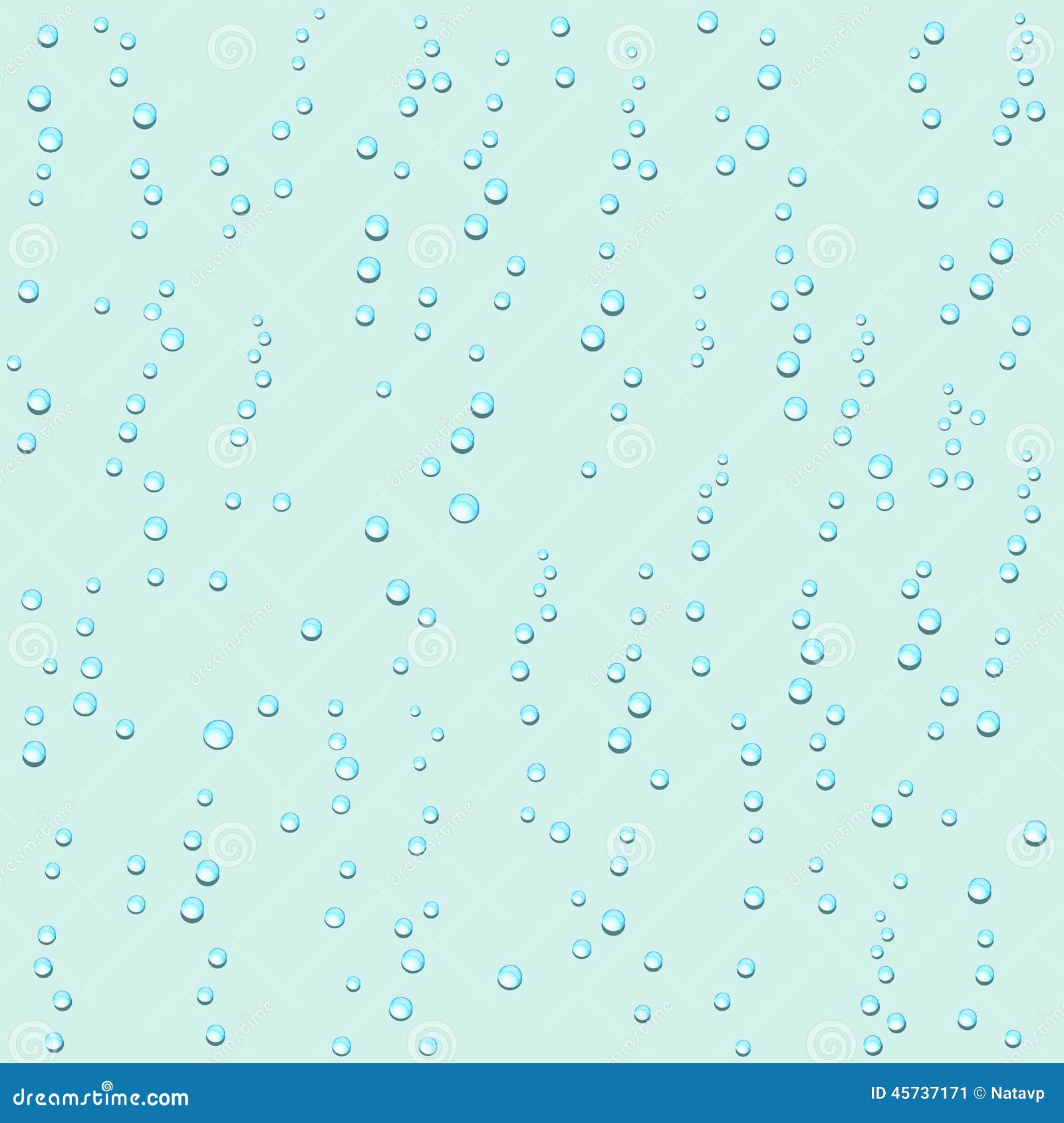 Droplets of Water on Light Background Stock Vector - Illustration of ...