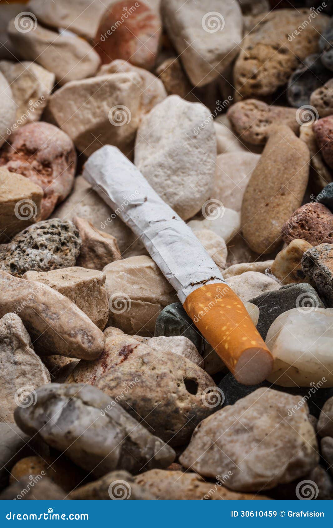 Dropped cigarette stock image. Image of tobacco, addiction - 30610459
