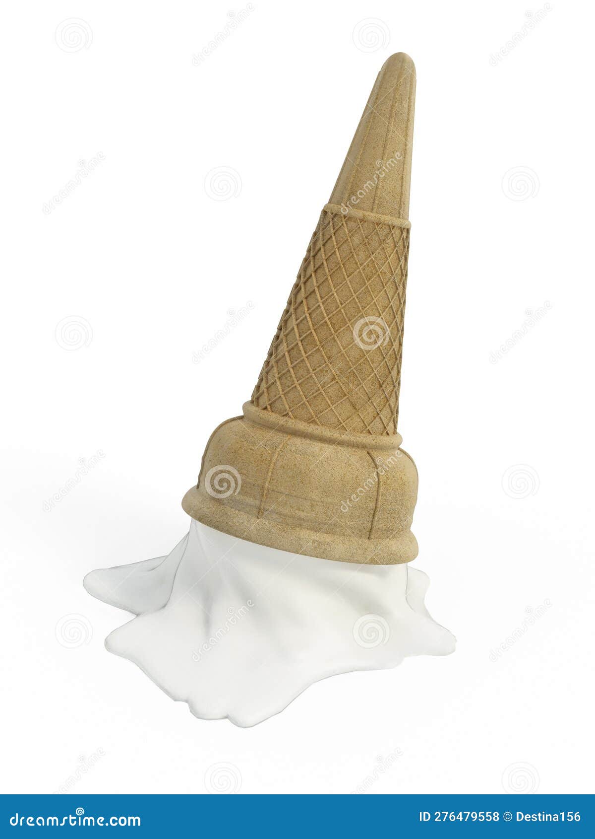 Dropped Ice Cream Doodle Two Scoops In Waffle Cone Isolated Clipart On ... Dropped Ice Cream Doodle Two Scoops In Waffle Cone Isolated Clipart On ...