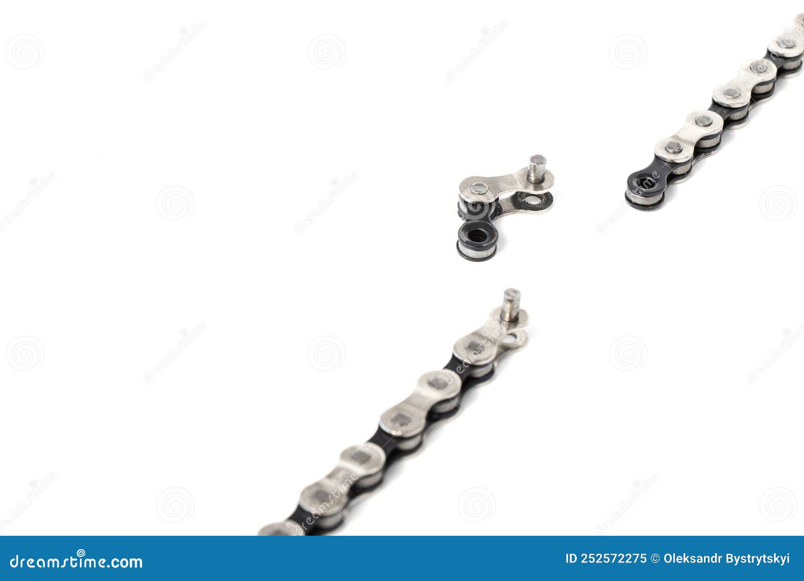 A Dropped Link of a Bicycle Chain, the Weakest Link Stock Image - Image ...
