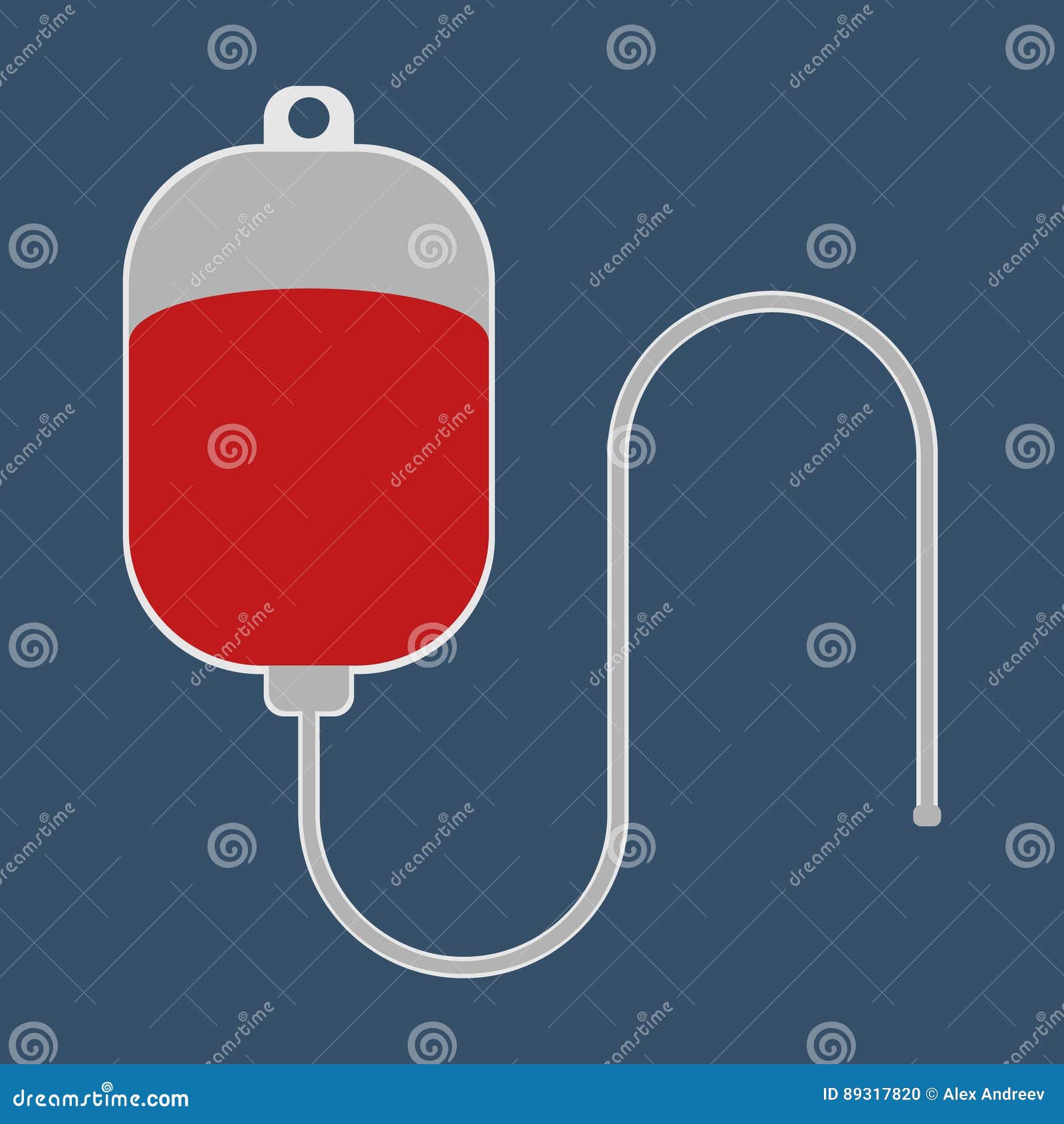 A Dropper With Blood. An Intravenous Infusion That Improves The General ...