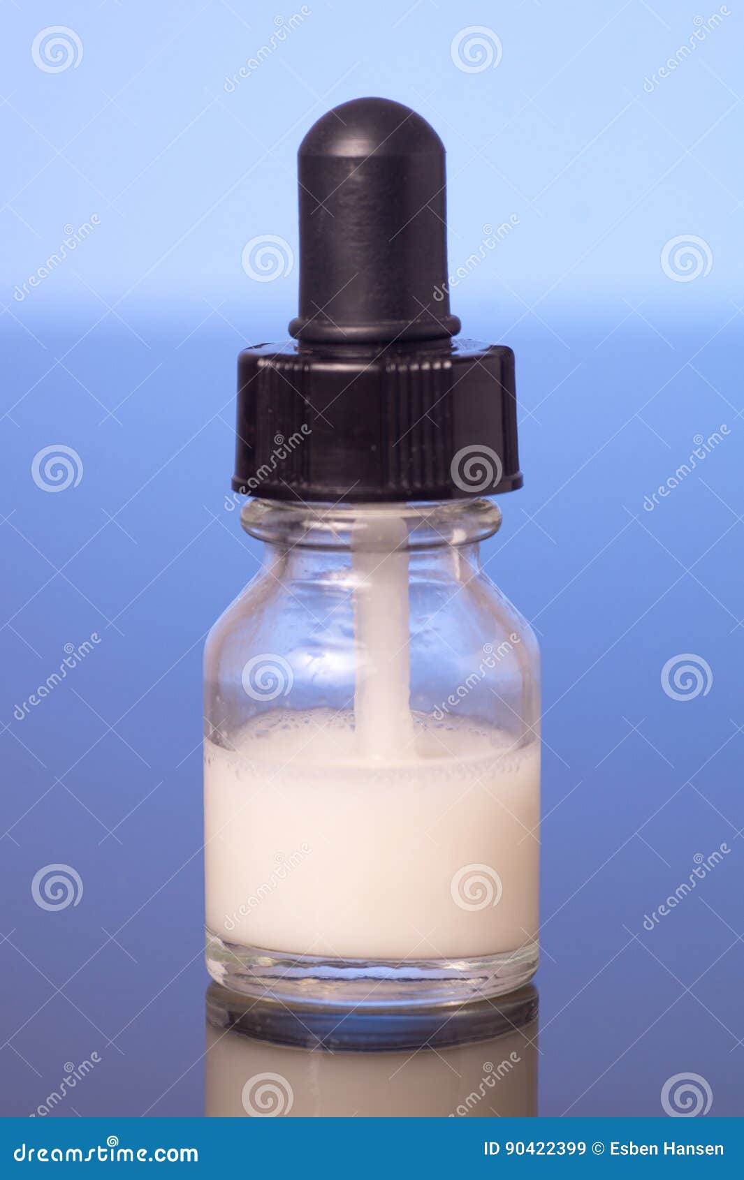 Dropper Bottle with Milk White Liquid Stock Image - Image of herbal ...