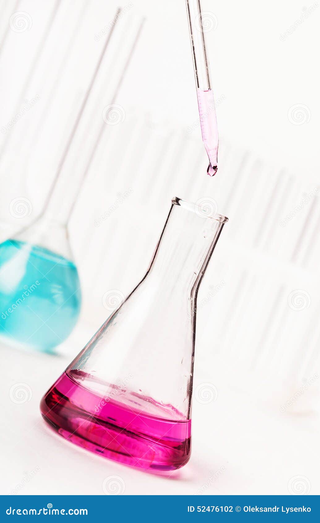 Dropper with a drop stock photo. Image of beakers, test - 52476102